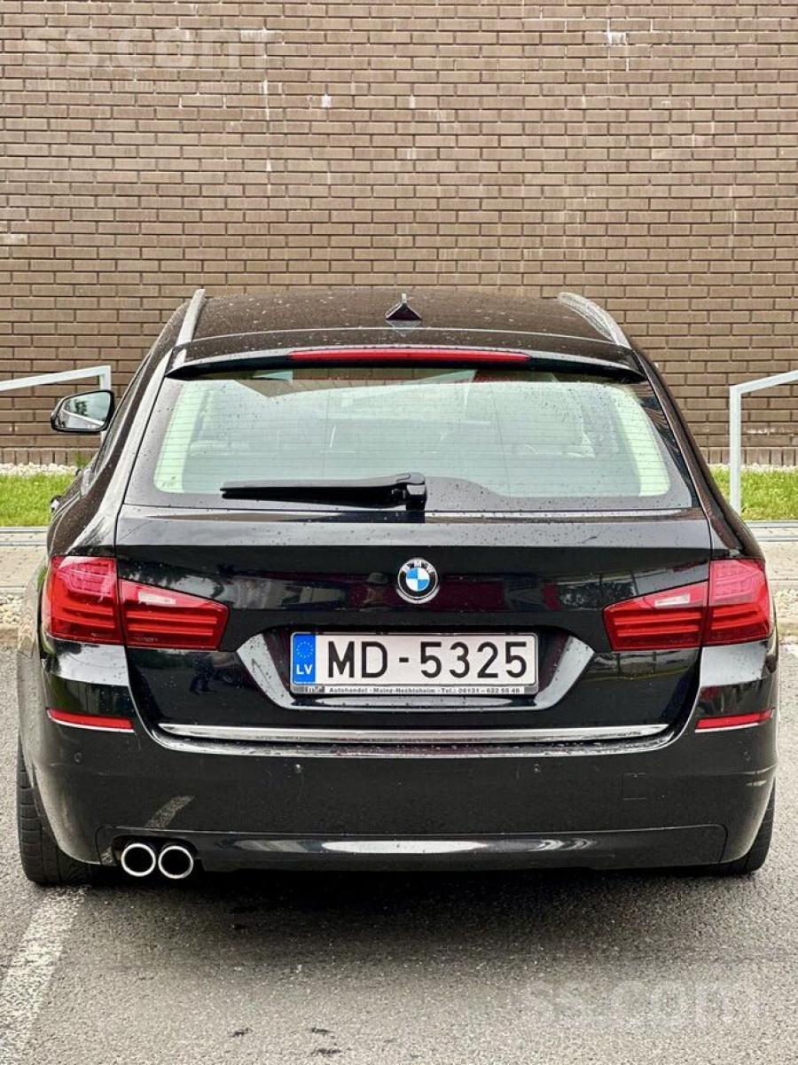 Black BMW 525 2015 in Riga, with an engine capacity of 2.00 L and mileage of 280 thousand km for 12000 €, photo 3 on AUTOMOTO.COM.LV