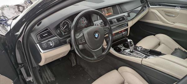 Black BMW 525 2015 in Kaunas, with an engine capacity of 2.00 L and mileage of 299 thousand km for 9700 €, photo 9 on AUTOMOTO.COM.LV