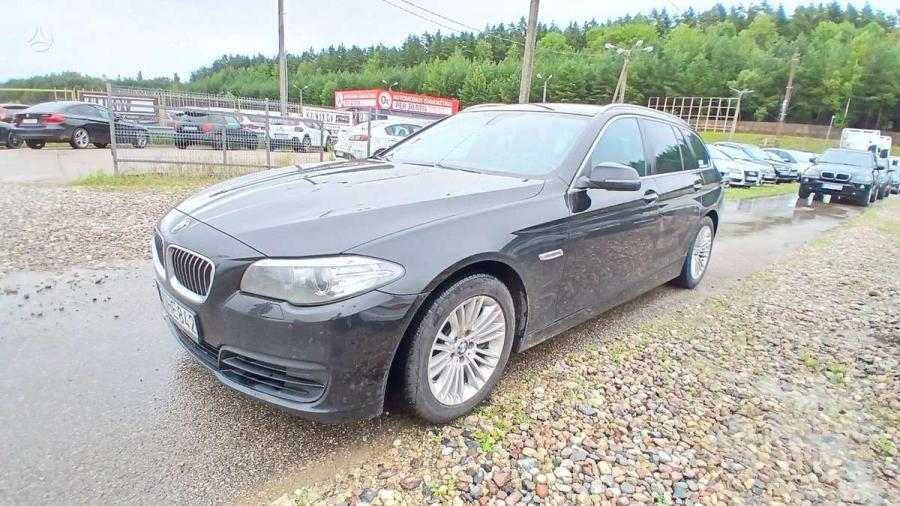 Black BMW 525 2015 in Vilnius, with an engine capacity of 2.00 L and mileage of 340 thousand km for 4900 €, photo 2 on AUTOMOTO.COM.LV