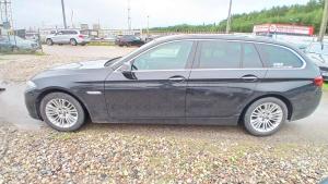 Black BMW 525 2015 in Vilnius, with an engine capacity of 2.00 L and mileage of 340 thousand km for 4900 €, photo 12 on AUTOMOTO.COM.LV