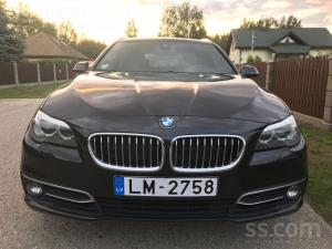 Black BMW 525 2015 in Riga, with an engine capacity of 2.00 L and mileage of 309 thousand km for 10000 €, photo  on AUTOMOTO.COM.LV