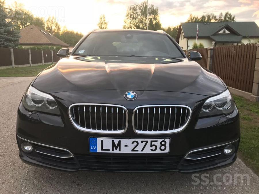 Черный БМВ 525 2015 в Рига, объемом двигателя 2.00 л и пробегом 309 тыс. км за 10000 €, фото 1 на AUTOMOTO.COM.LV