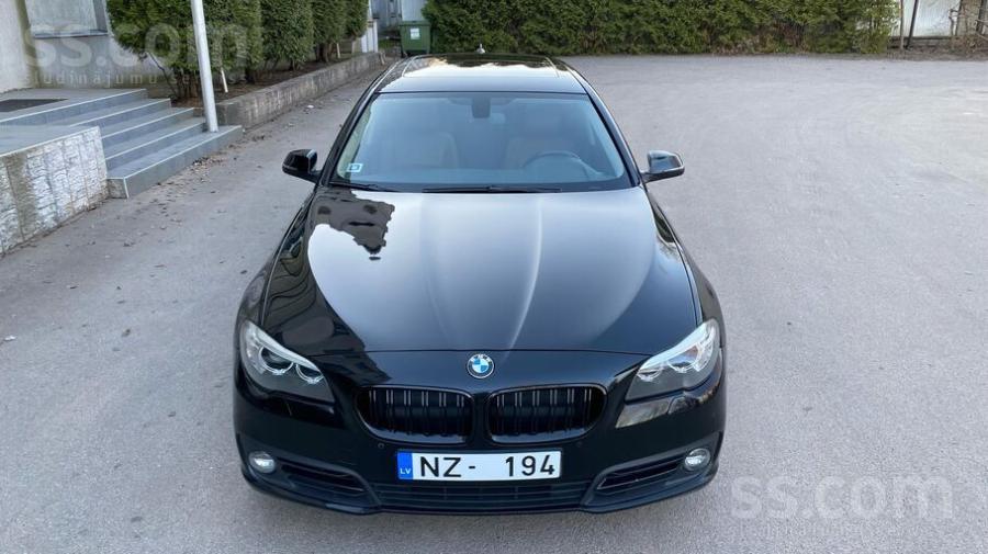 Black BMW 525 2015 in Riga, with an engine capacity of 2.00 L and mileage of 288 thousand km for 11500 €, photo 6 on AUTOMOTO.COM.LV