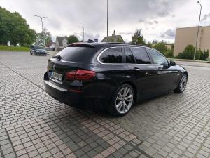 Black BMW 525 2015 in Telschi, with an engine capacity of 2.00 L and mileage of 186 thousand km for 12700 €, photo 11 on AUTOMOTO.COM.LV