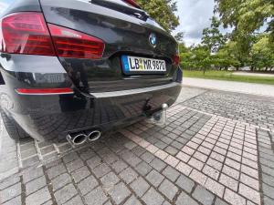Black BMW 525 2015 in Telschi, with an engine capacity of 2.00 L and mileage of 186 thousand km for 12700 €, photo 15 on AUTOMOTO.COM.LV