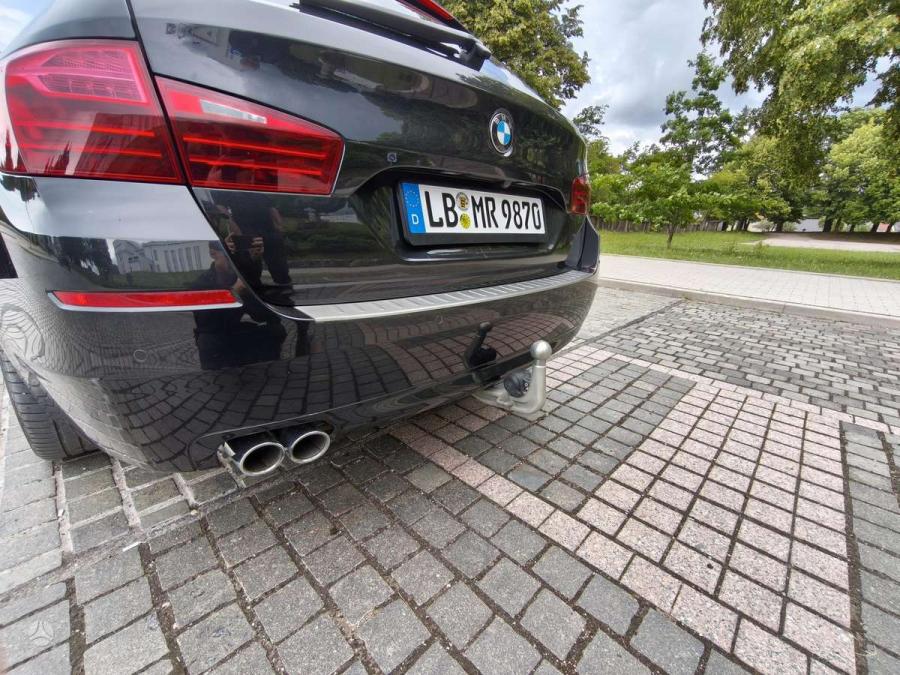 Black BMW 525 2015 in Telschi, with an engine capacity of 2.00 L and mileage of 186 thousand km for 12700 €, photo 15 on AUTOMOTO.COM.LV