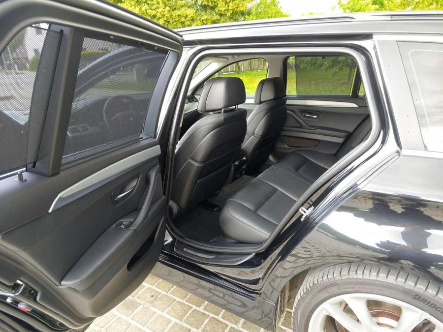Black BMW 525 2015 in Telschi, with an engine capacity of 2.00 L and mileage of 186 thousand km for 12700 €, photo 34 on AUTOMOTO.COM.LV