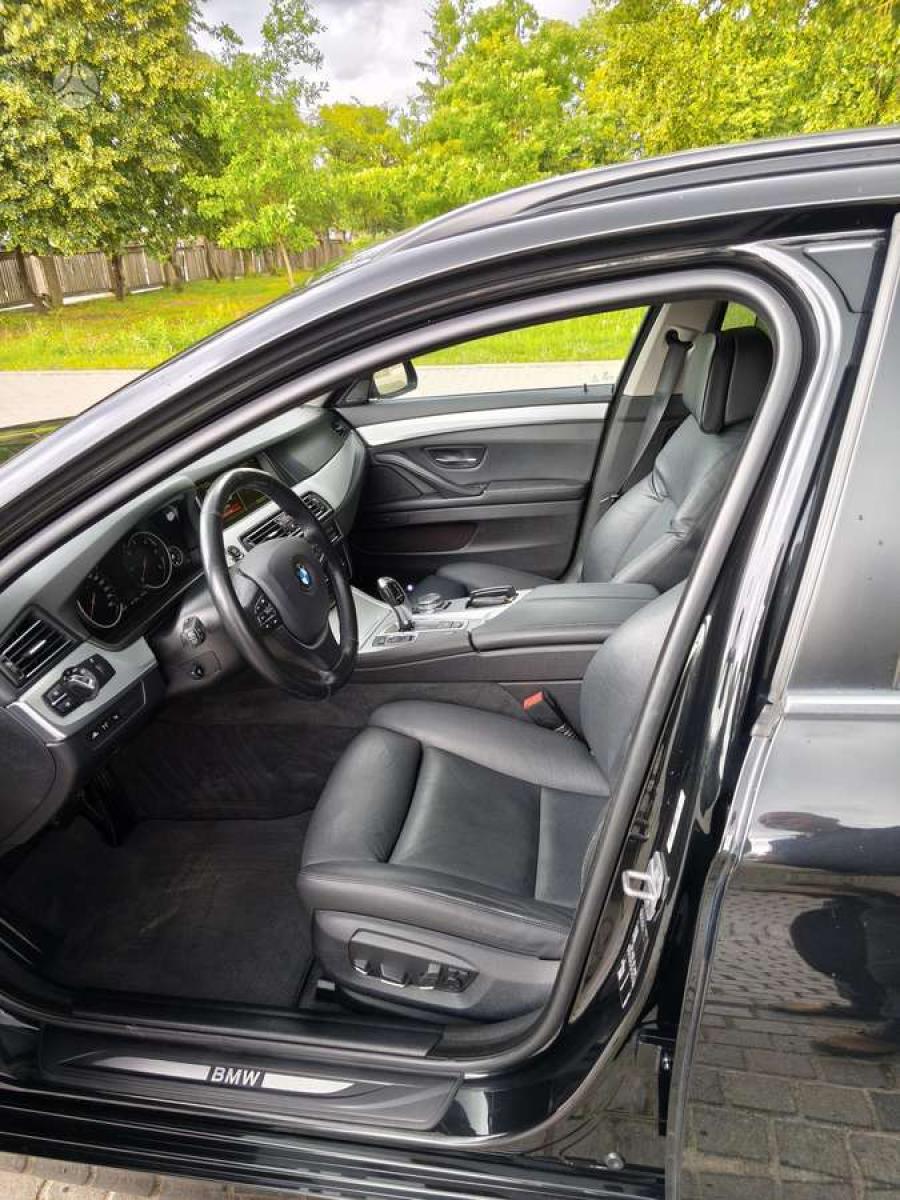 Black BMW 525 2015 in Telschi, with an engine capacity of 2.00 L and mileage of 186 thousand km for 12700 €, photo 35 on AUTOMOTO.COM.LV