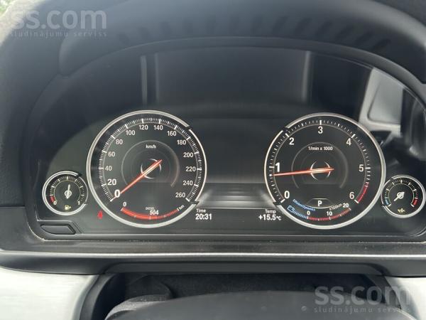 Black BMW 525 2015 in Bauska, with an engine capacity of 2.00 L and mileage of 350 thousand km for 10800 €, photo 5 on AUTOMOTO.COM.LV