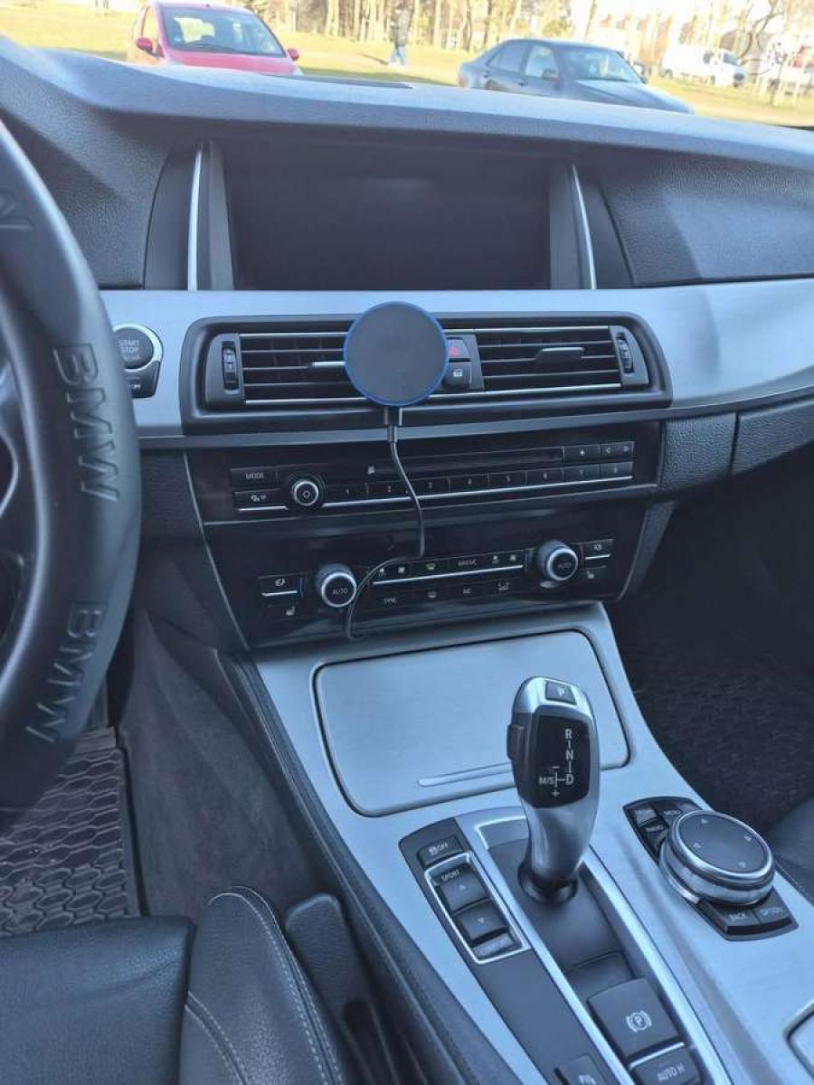 Black BMW 525 2015 in Klaipeda, with an engine capacity of 2.00 L and mileage of 272 thousand km for 11300 €, photo 17 on AUTOMOTO.COM.LV