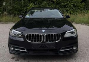 Black BMW 525 2016 in Vilnius, with an engine capacity of 2.00 L and mileage of 350 thousand km for 9549 €, photo 3 on AUTOMOTO.COM.LV