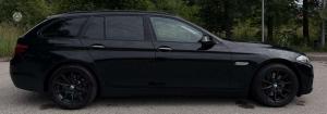 Black BMW 525 2016 in Vilnius, with an engine capacity of 2.00 L and mileage of 350 thousand km for 9549 €, photo 5 on AUTOMOTO.COM.LV