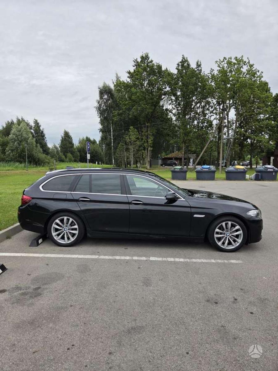Black BMW 525 2016 in Kaunas, with an engine capacity of 2.00 L and mileage of 234 thousand km for 12750 €, photo 5 on AUTOMOTO.COM.LV