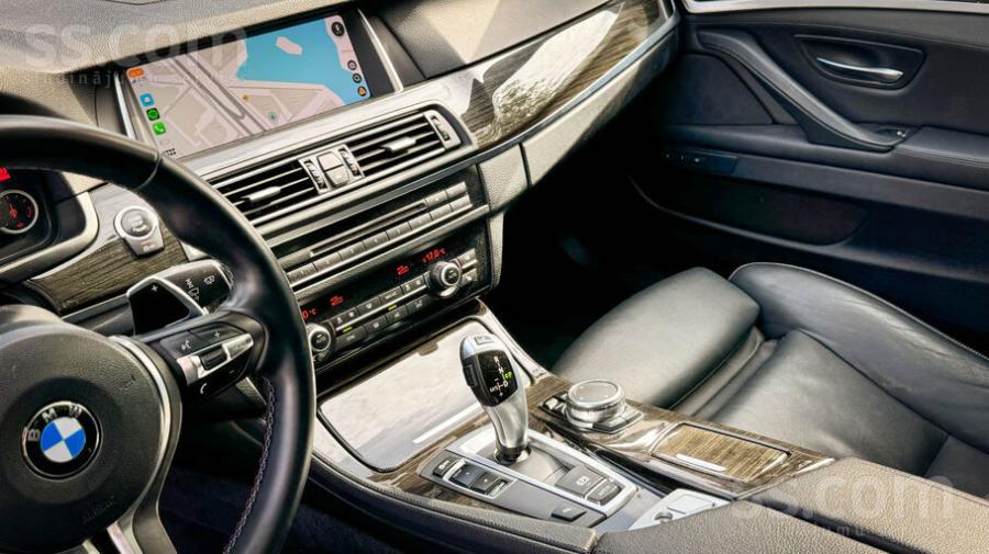 Black BMW 525 2016 in Riga, with an engine capacity of 2.00 L and mileage of 300 thousand km for 13000 €, photo 14 on AUTOMOTO.COM.LV