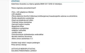 Melns BMW 525 2017 Utena, ar dzinēja tilpumu 2.00 L un nobraukumu 238 tūkst. km par 20400 €, foto 5 vietnē AUTOMOTO.COM.LV