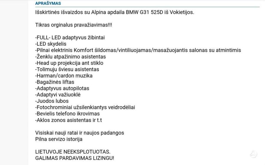 Melns BMW 525 2017 Utena, ar dzinēja tilpumu 2.00 L un nobraukumu 238 tūkst. km par 20400 €, foto 5 vietnē AUTOMOTO.COM.LV