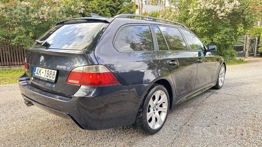 Blue BMW 525 2005 in Riga, with an engine capacity of 2.50 L and mileage of 356 thousand km for 4200 €, photo 5 on AUTOMOTO.COM.LV