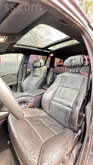 Blue BMW 525 2005 in Riga, with an engine capacity of 2.50 L and mileage of 356 thousand km for 4200 €, photo 12 on AUTOMOTO.COM.LV