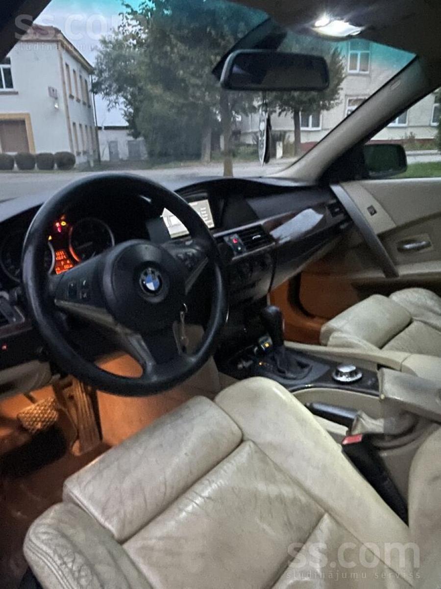Blue BMW 525 2004 in Daugavpils, with an engine capacity of 2.50 L and mileage of 525 thousand km for 2600 €, photo 6 on AUTOMOTO.COM.LV