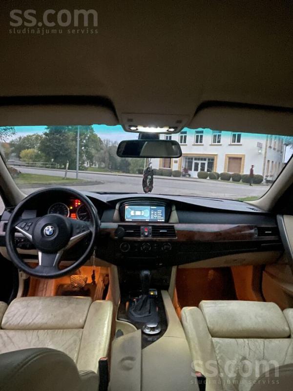 Blue BMW 525 2004 in Daugavpils, with an engine capacity of 2.50 L and mileage of 525 thousand km for 2600 €, photo 7 on AUTOMOTO.COM.LV