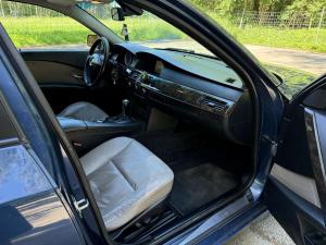 Blue BMW 525 2004 in Taurage, with an engine capacity of 2.50 L and mileage of 389 thousand km for 2900 €, photo 13 on AUTOMOTO.COM.LV