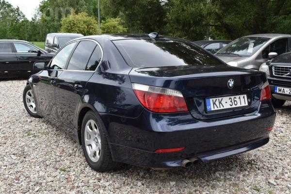 Blue BMW 525 2005 in Kuldiga, with an engine capacity of 2.50 L and mileage of 0 thousand km for 2450 €, photo 3 on AUTOMOTO.COM.LV