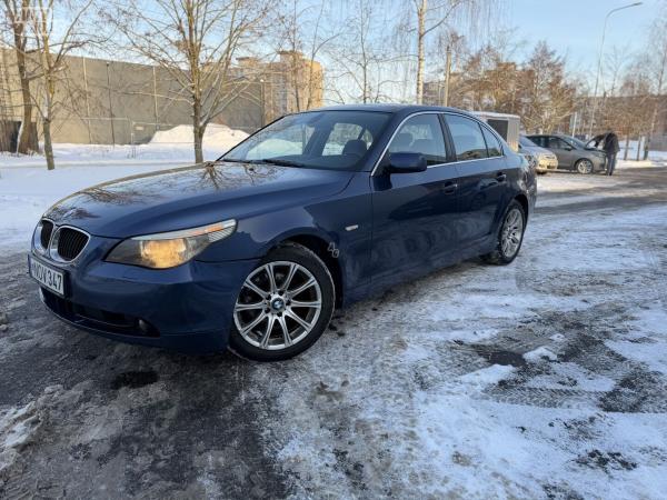 Blue BMW 525 2005 in Kaunas, with an engine capacity of 2.50 L and mileage of 390 thousand km for 2800 €, photo 1 on AUTOMOTO.COM.LV