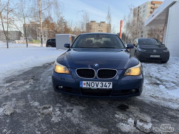 Blue BMW 525 2005 in Kaunas, with an engine capacity of 2.50 L and mileage of 390 thousand km for 2800 €, photo 9 on AUTOMOTO.COM.LV