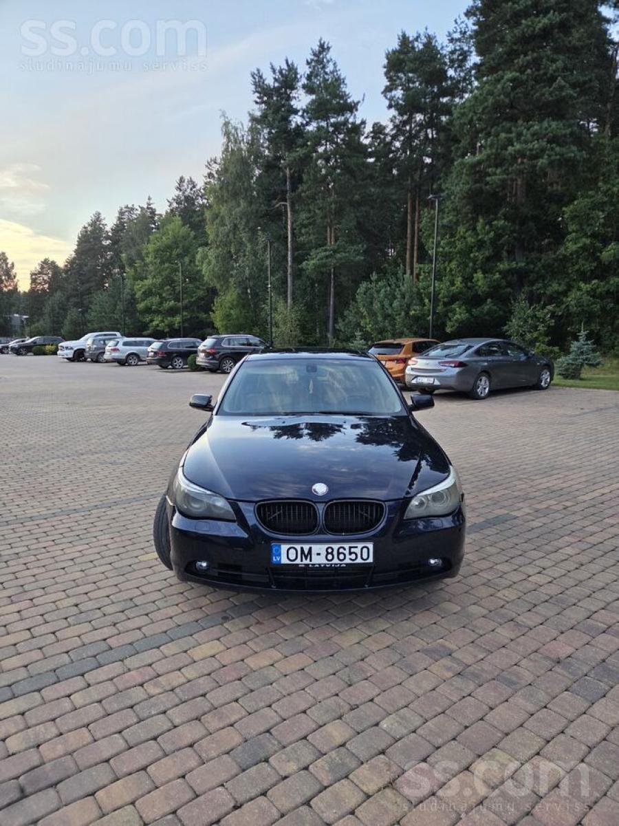 Blue BMW 525 2005 in Riga, with an engine capacity of 2.50 L and mileage of 345 thousand km for 3450 €, photo 5 on AUTOMOTO.COM.LV
