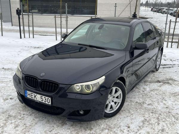 Blue BMW 525 2006 in Kaunas, with an engine capacity of 2.50 L and mileage of 450 thousand km for 2950 €, photo 1 on AUTOMOTO.COM.LV