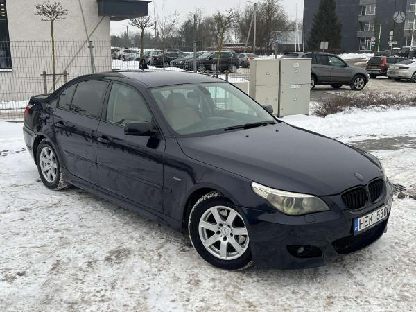 Blue BMW 525 2006 in Kaunas, with an engine capacity of 2.50 L and mileage of 450 thousand km for 2950 €, photo 6 on AUTOMOTO.COM.LV