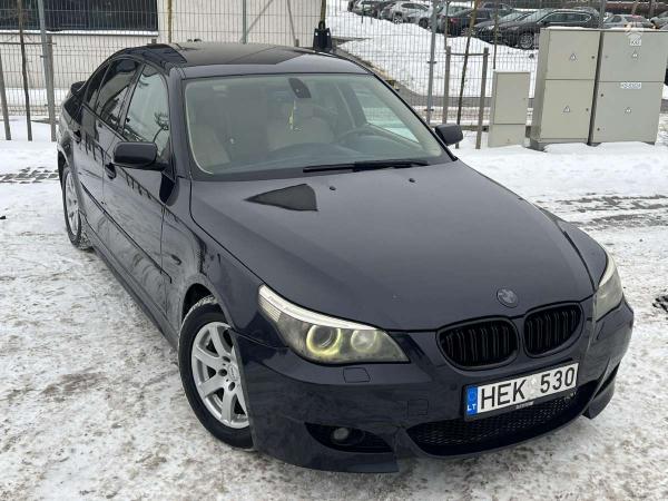 Blue BMW 525 2006 in Kaunas, with an engine capacity of 2.50 L and mileage of 450 thousand km for 2950 €, photo 7 on AUTOMOTO.COM.LV