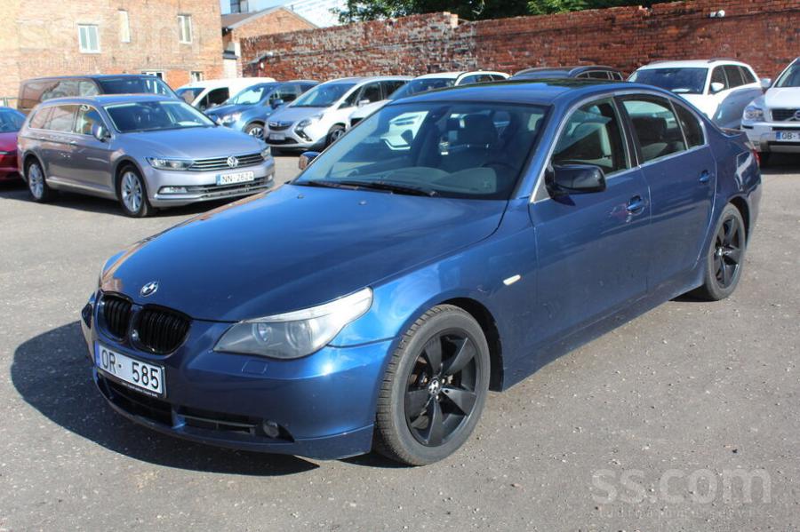 Blue BMW 525 2006 in Liepaja, with an engine capacity of 2.50 L and mileage of 436 thousand km for 3450 €, photo 3 on AUTOMOTO.COM.LV