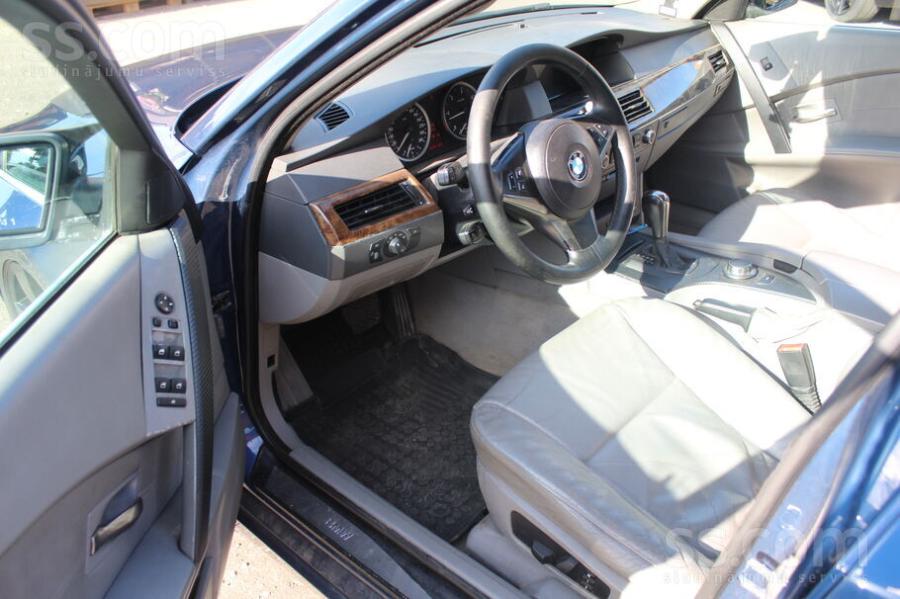 Blue BMW 525 2006 in Liepaja, with an engine capacity of 2.50 L and mileage of 436 thousand km for 3450 €, photo 7 on AUTOMOTO.COM.LV