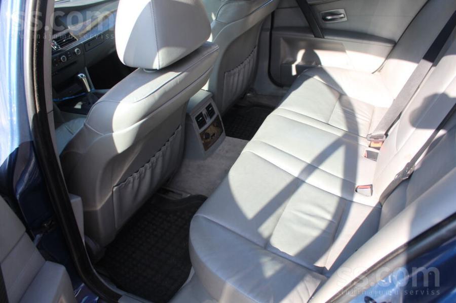 Blue BMW 525 2006 in Liepaja, with an engine capacity of 2.50 L and mileage of 436 thousand km for 3450 €, photo 8 on AUTOMOTO.COM.LV