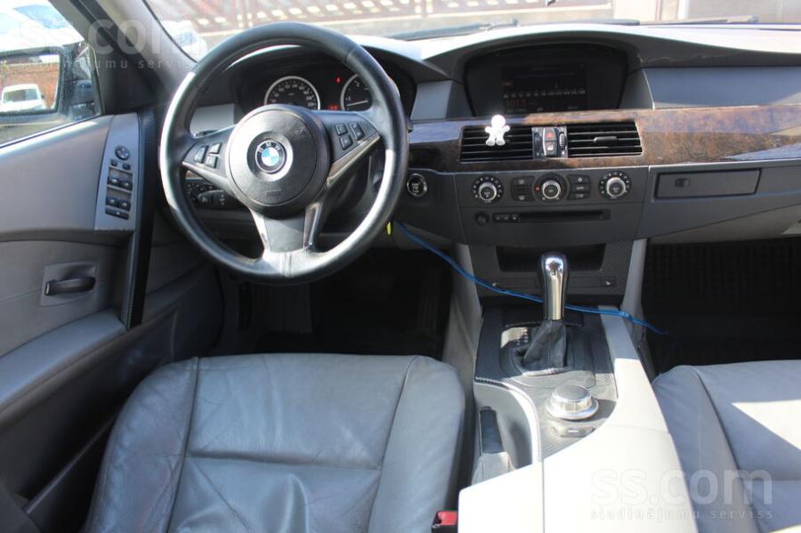 Blue BMW 525 2006 in Liepaja, with an engine capacity of 2.50 L and mileage of 436 thousand km for 3450 €, photo 10 on AUTOMOTO.COM.LV