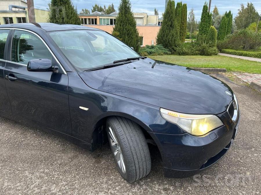 Blue BMW 525 2006 in Jekabpils, with an engine capacity of 2.50 L and mileage of 472 thousand km for 2500 €, photo 6 on AUTOMOTO.COM.LV