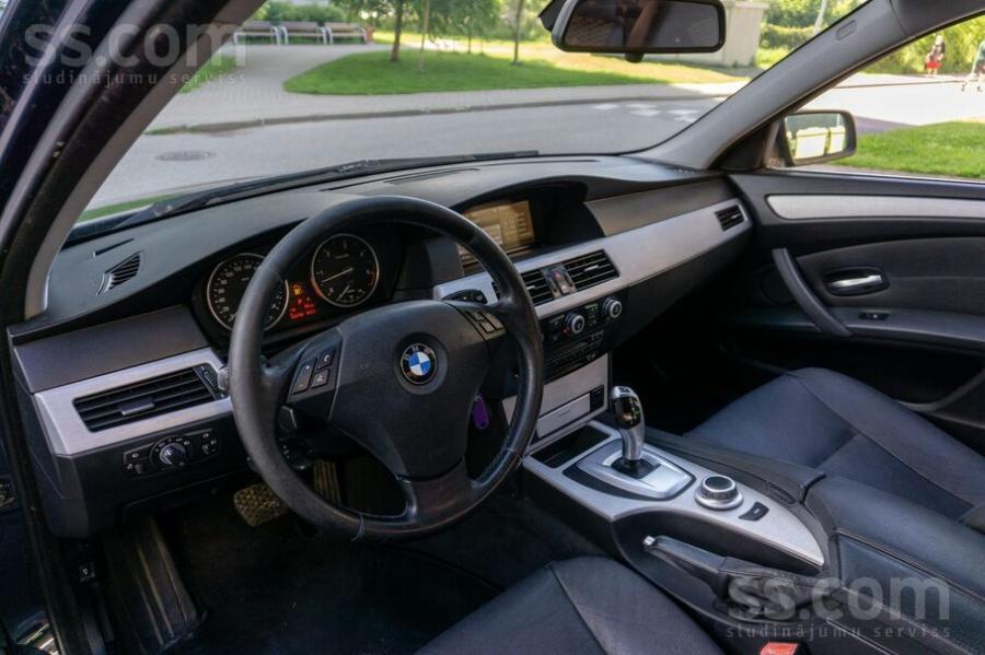 Zils BMW 525 2007 Rīga, ar dzinēja tilpumu 3.00 L un nobraukumu 367 tūkst. km par 4290 €, foto 10 vietnē AUTOMOTO.COM.LV