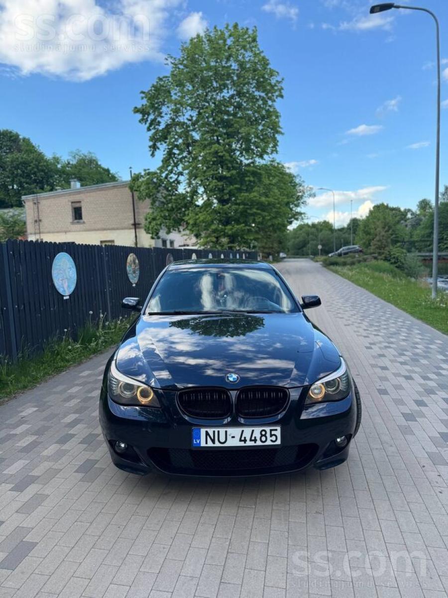 Blue BMW 525 2007 in Rezekne, with an engine capacity of 3.00 L and mileage of 402 thousand km for 6650 €, photo 13 on AUTOMOTO.COM.LV