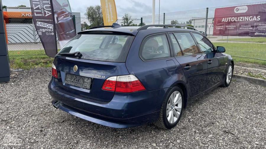 Blue BMW 525 2007 in Marijampole, with an engine capacity of 3.00 L and mileage of 292 thousand km for 3990 €, photo 7 on AUTOMOTO.COM.LV