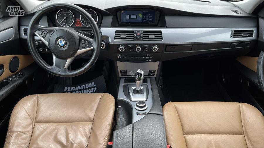 Blue BMW 525 2007 in Marijampole, with an engine capacity of 3.00 L and mileage of 292 thousand km for 3990 €, photo 25 on AUTOMOTO.COM.LV