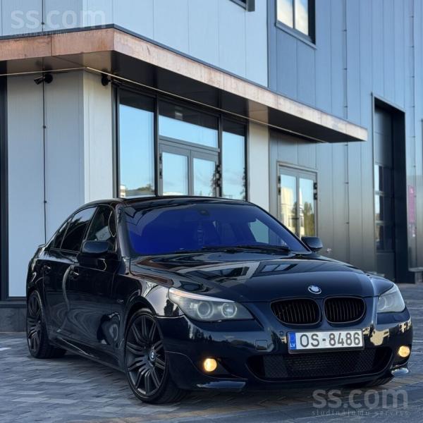 Blue BMW 525 2007 in Riga, with an engine capacity of 3.00 L and mileage of 285 thousand km for 6350 €, photo 1 on AUTOMOTO.COM.LV