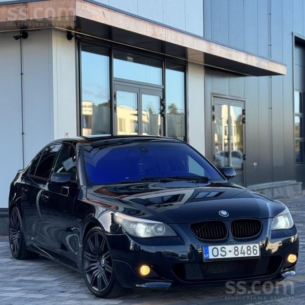 Blue BMW 525 2007 in Riga, with an engine capacity of 3.00 L and mileage of 285 thousand km for 6350 €, photo 3 on AUTOMOTO.COM.LV