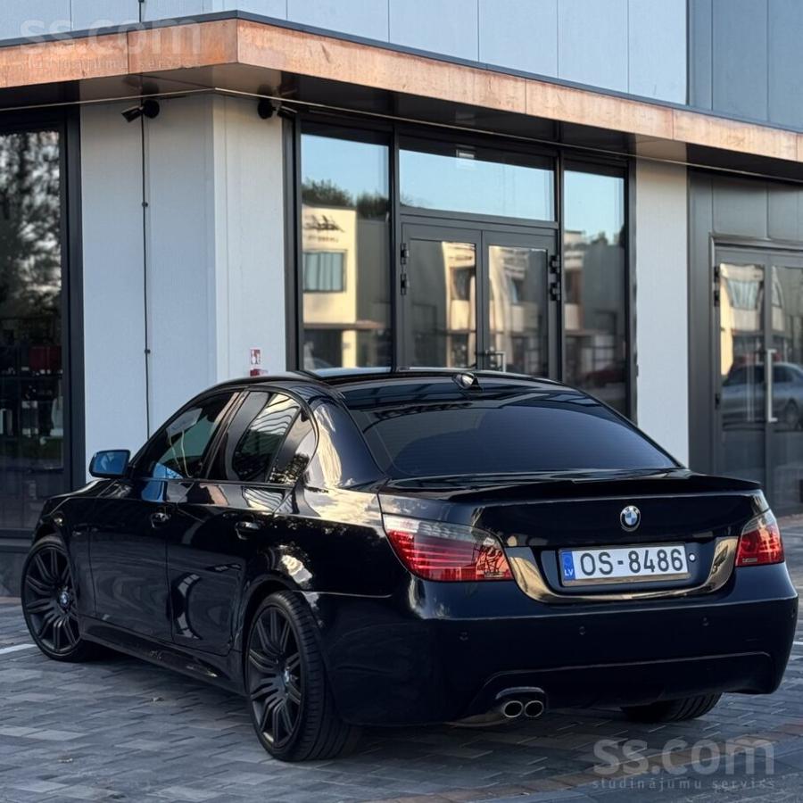 Blue BMW 525 2007 in Riga, with an engine capacity of 3.00 L and mileage of 285 thousand km for 6350 €, photo 10 on AUTOMOTO.COM.LV