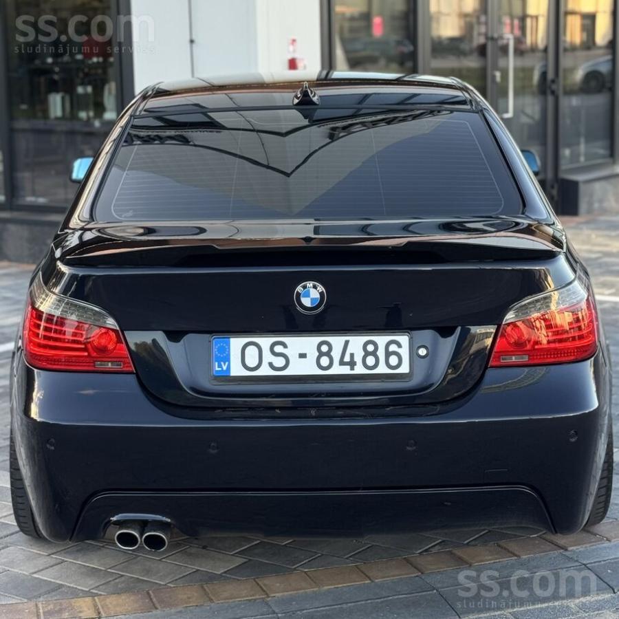 Blue BMW 525 2007 in Riga, with an engine capacity of 3.00 L and mileage of 285 thousand km for 6350 €, photo 15 on AUTOMOTO.COM.LV