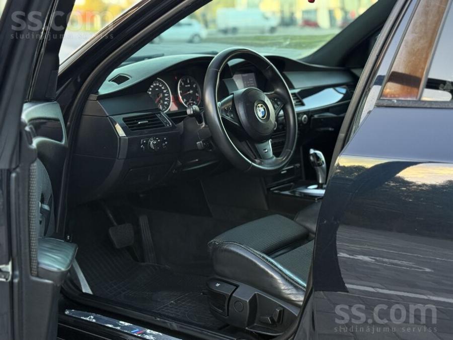 Blue BMW 525 2007 in Riga, with an engine capacity of 3.00 L and mileage of 285 thousand km for 6350 €, photo 21 on AUTOMOTO.COM.LV