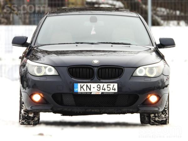 Blue BMW 525 2008 in Riga, with an engine capacity of 3.00 L and mileage of 390 thousand km for 7500 €, photo 2 on AUTOMOTO.COM.LV