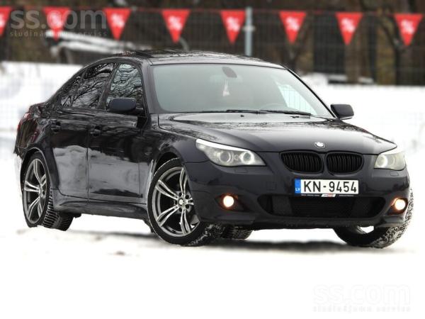 Blue BMW 525 2008 in Riga, with an engine capacity of 3.00 L and mileage of 390 thousand km for 7500 €, photo 3 on AUTOMOTO.COM.LV