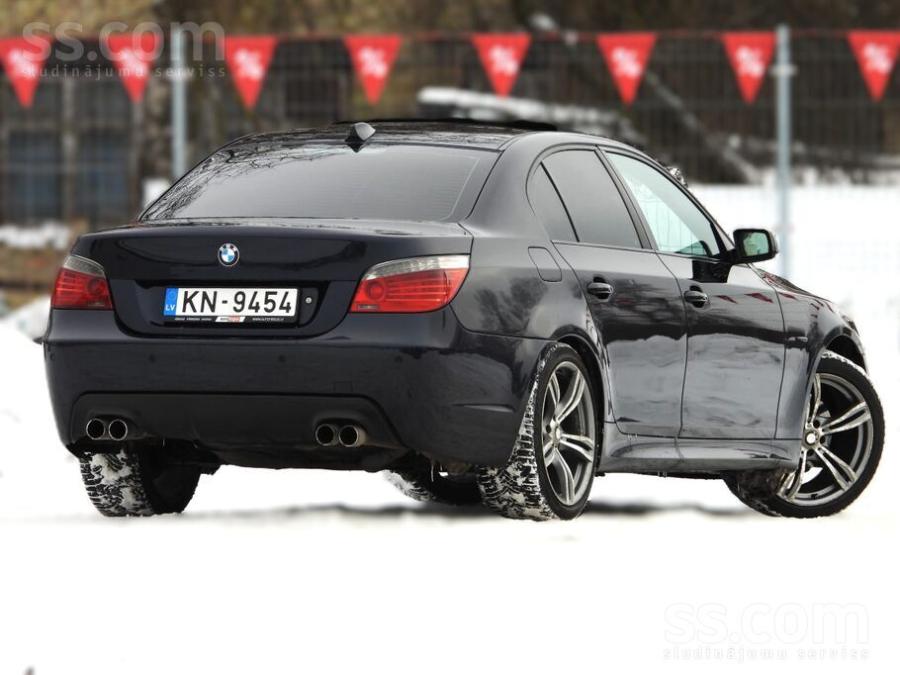 Blue BMW 525 2008 in Riga, with an engine capacity of 3.00 L and mileage of 390 thousand km for 7500 €, photo 7 on AUTOMOTO.COM.LV
