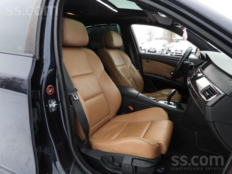 Blue BMW 525 2008 in Riga, with an engine capacity of 3.00 L and mileage of 390 thousand km for 7500 €, photo 17 on AUTOMOTO.COM.LV